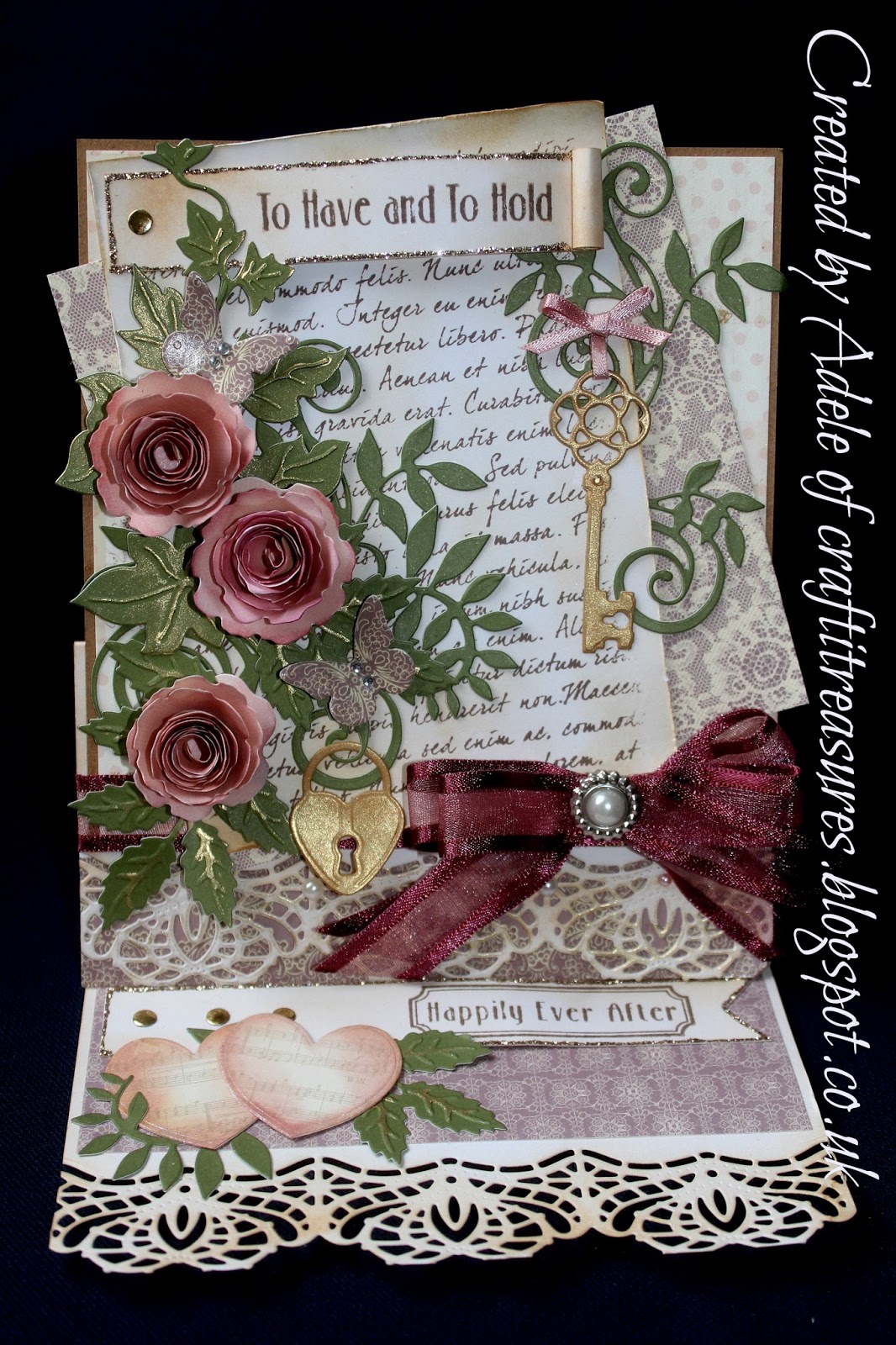 Crafti Treasures: Vintage Wedding Card