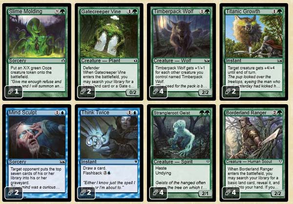 Magic the Gathering Adventures: Simic Online Deck in ISD+RTR Standard