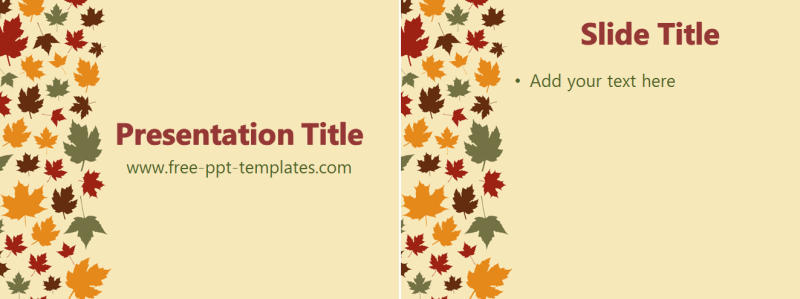Fall Powerpoint Background Templates