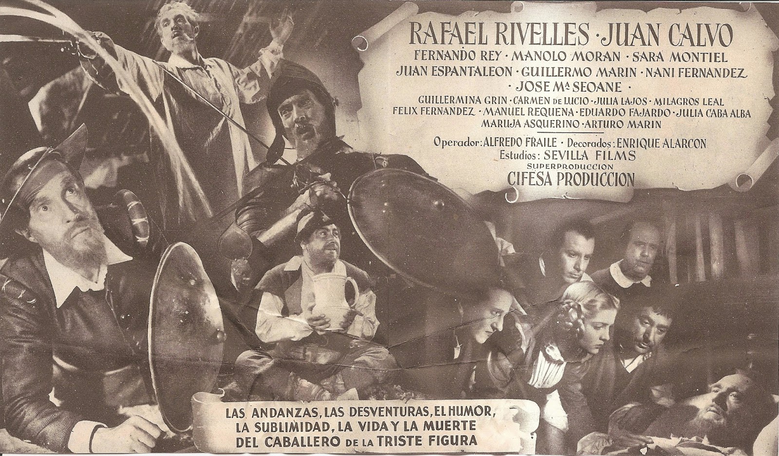 Programa de Cine - Don Quijote de la Mancha | La Trastienda Antigua