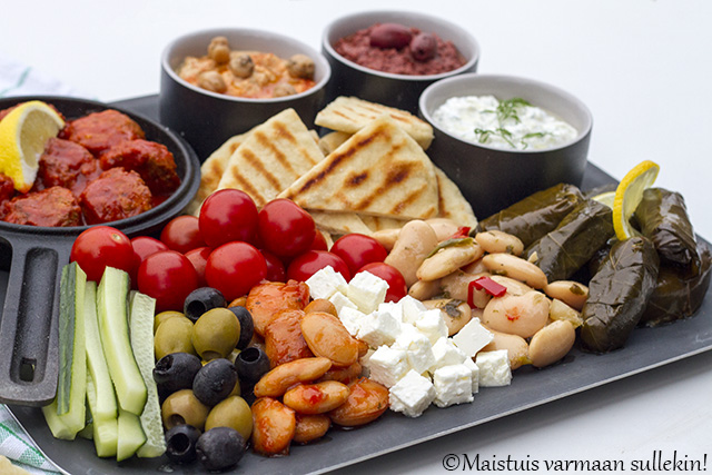 Maistuis varmaan sullekin!: Kreikkalainen meze-lautanen & arvonta