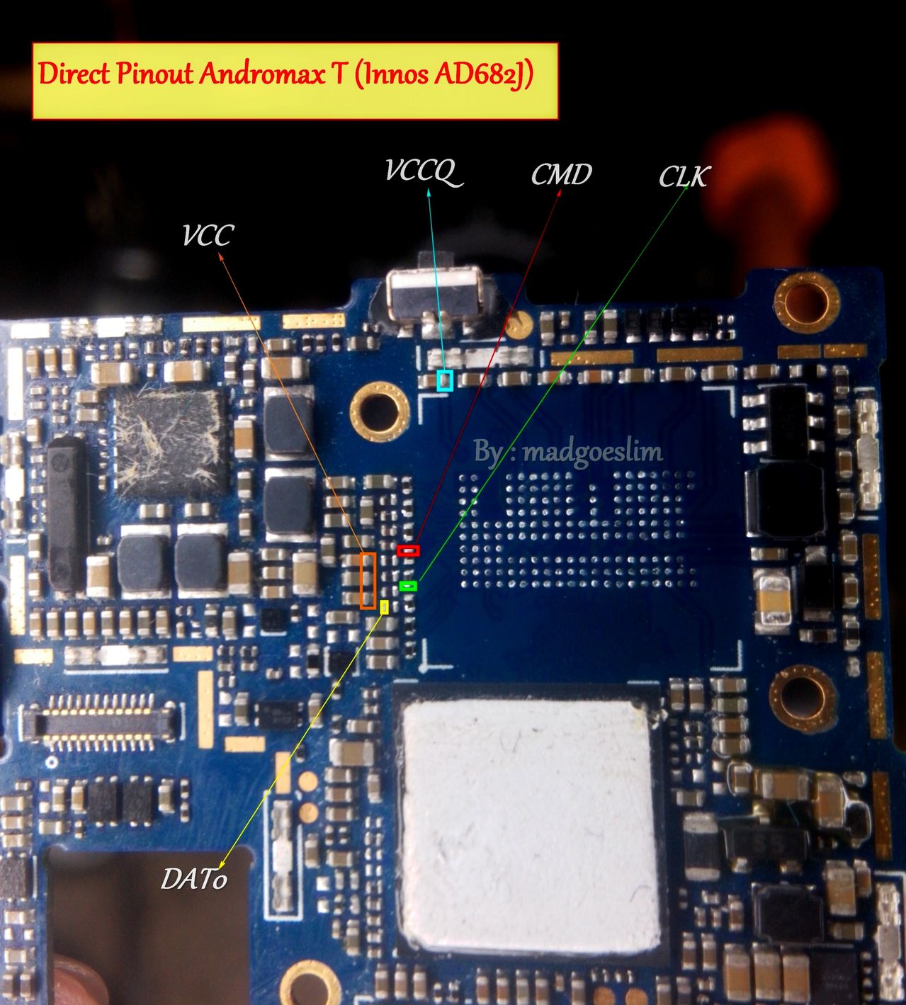 PINOUT DIRECT EMMC ANDROMAX ( ISP ) | W i n k GSM