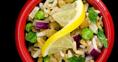 Kitchen Riffs: Lentil, Rice, and Pea Salad