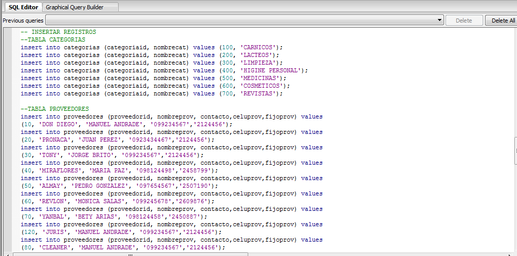 PostgreSQL: Creación de la Base de Datos (Script)