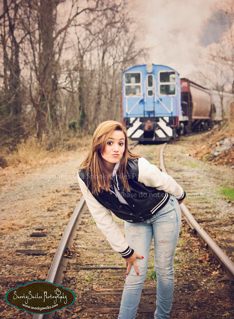 Railroad Tracks Senior Photography