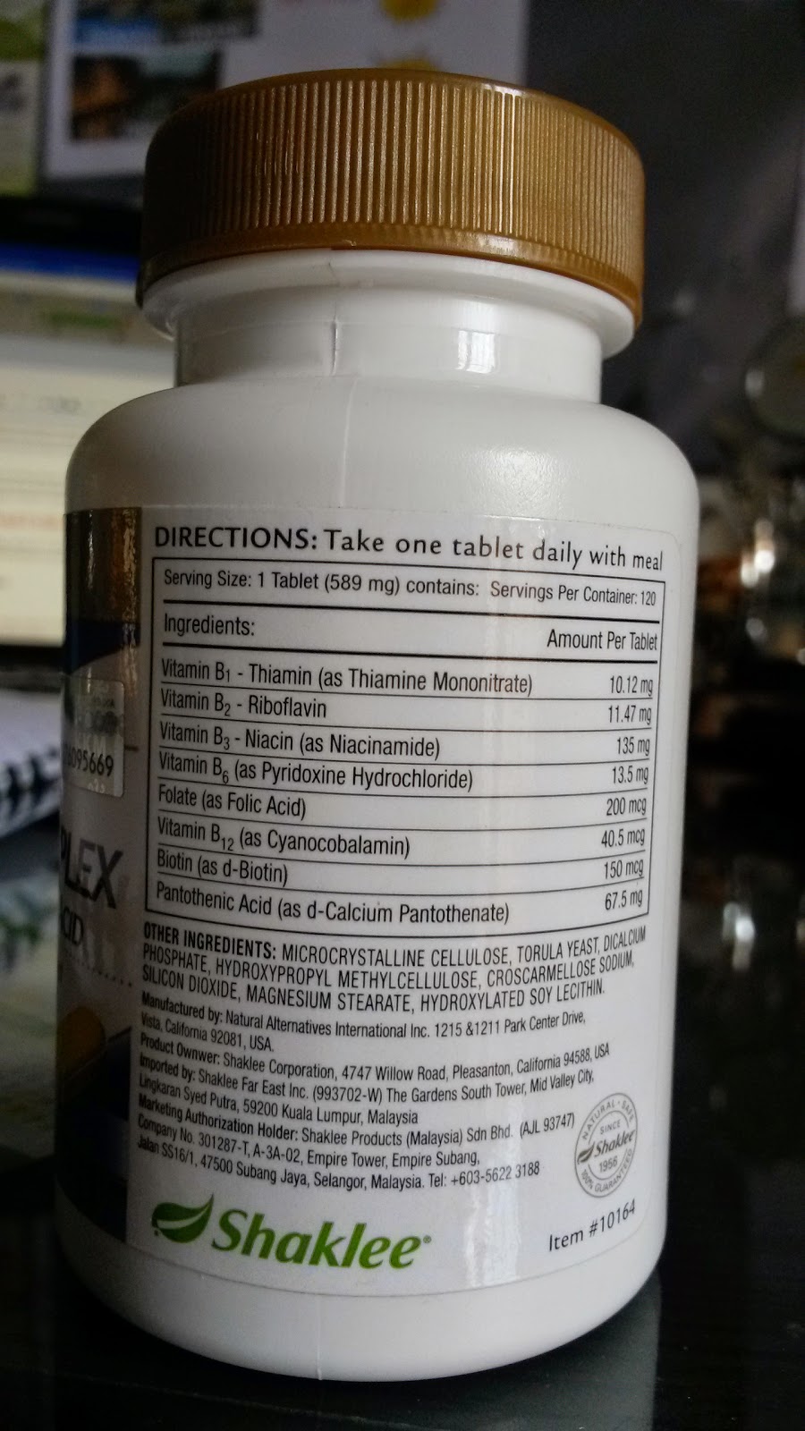 Khasiat B-Complex Shaklee Untuk Tubuh - Vitamin Saya