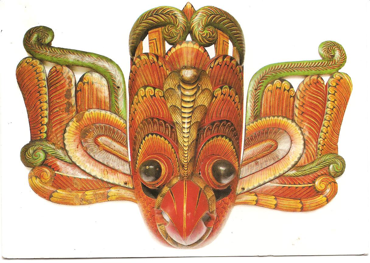 MY POSTCARD-PAGE: SRI LANKA ~Gurulu Raksha Mask~