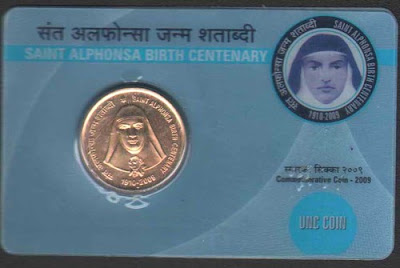 Collections of Dokka Srinivasu: India 2009 Saint Alphonsa Birth ...