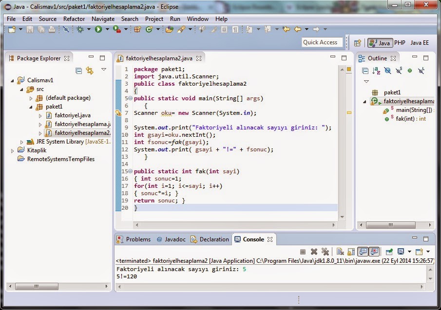 Java Günlüğü: 2. İlk Programı Yazmak-Derlemek-Çalıştırmak ve Eclipse ...