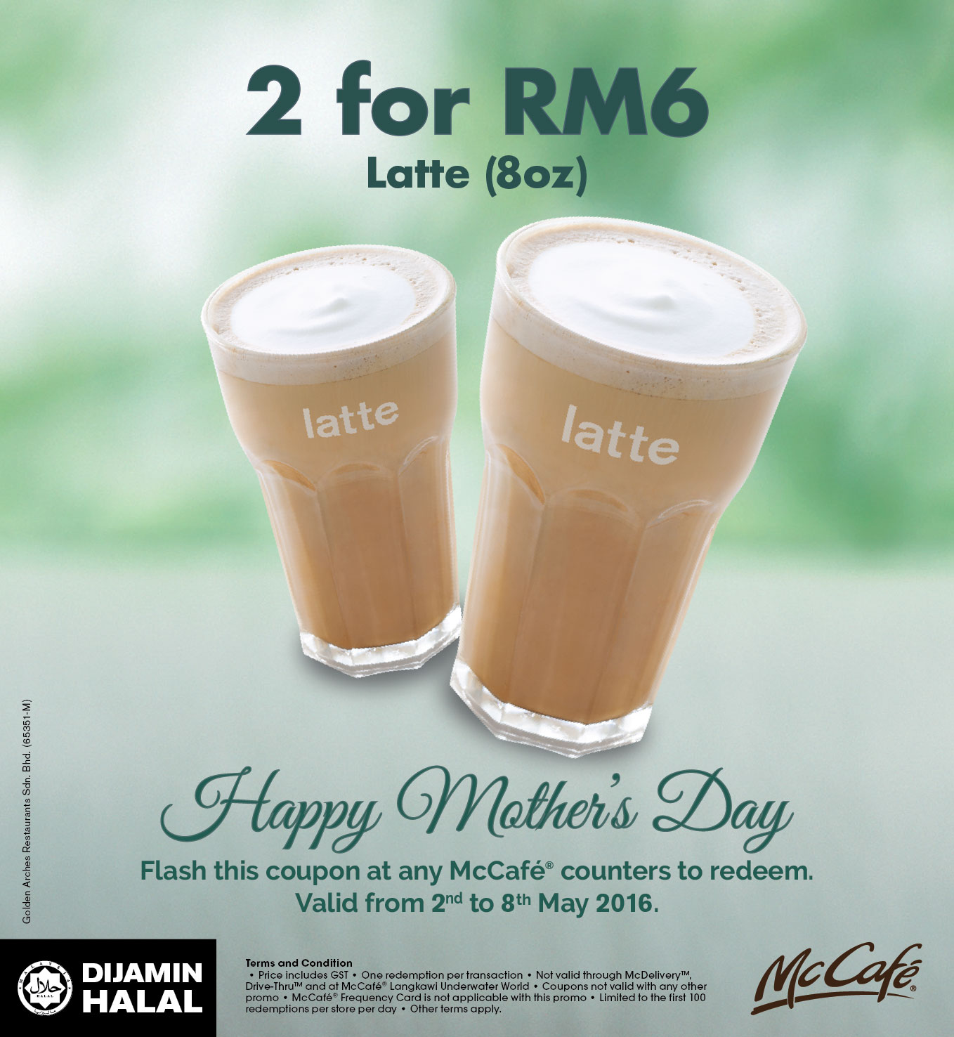 McDonald's McCafe Mother's Day Latte & Chocolate Beverage Deals 2 - 8 ...