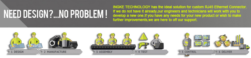 INGKE Technology: YKKU-0329NL Cross Bel 0826-1X1T-GH-F 1000Base-T RJ45 ...