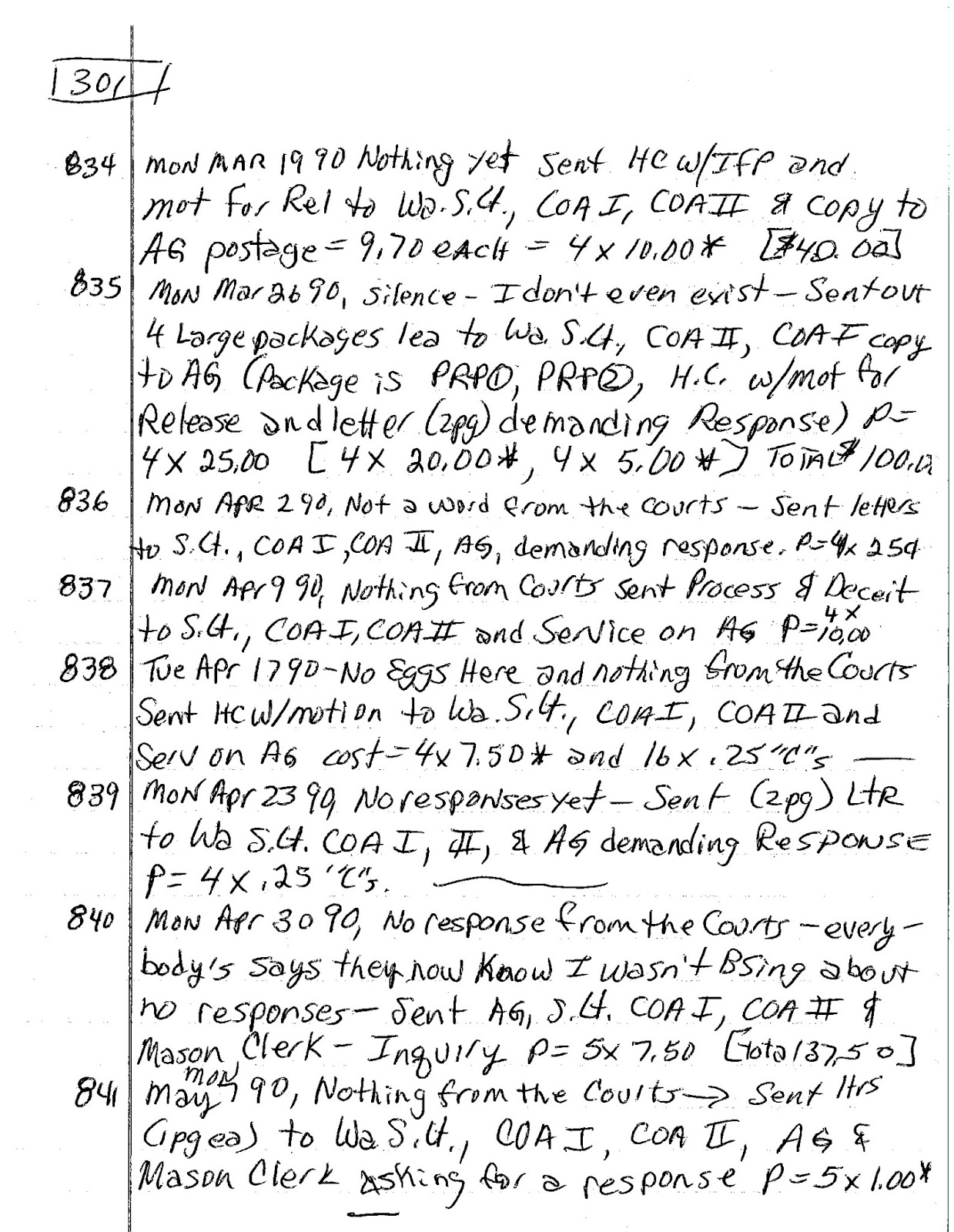 In Birdy's Eyes:: Handwritten 30 Year Daily Prison Log