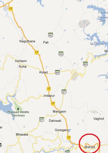 Mumbai - Goa - A Travelogue: The Route till Vadhkal - a short description