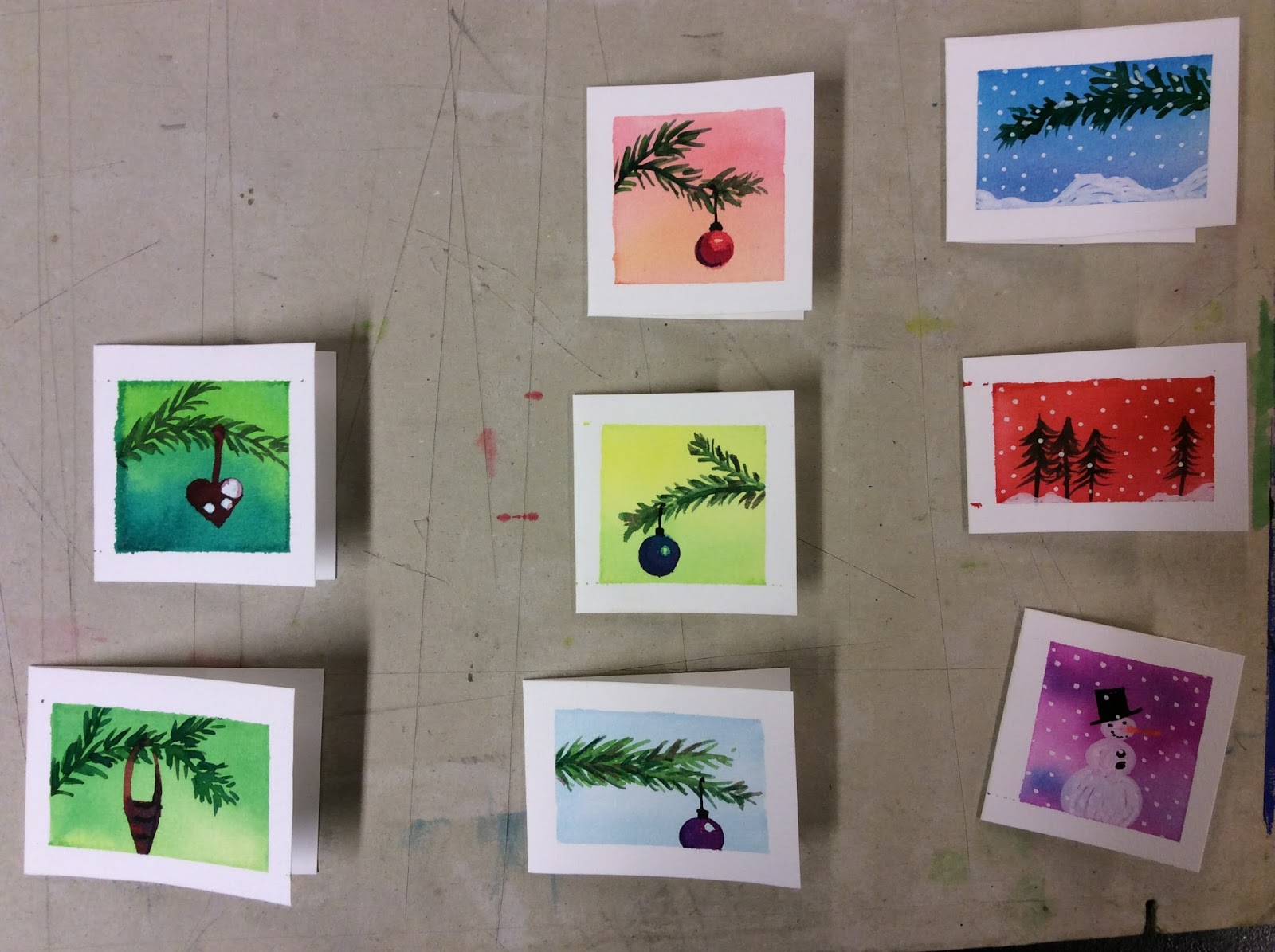 Bidt af billedkunst!: Til og fra kort - i akvarel