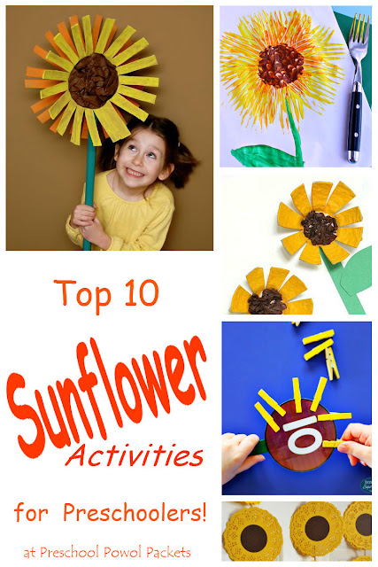 Top 10 Sunflower Activities for Preschool | Preschool Powol Packets