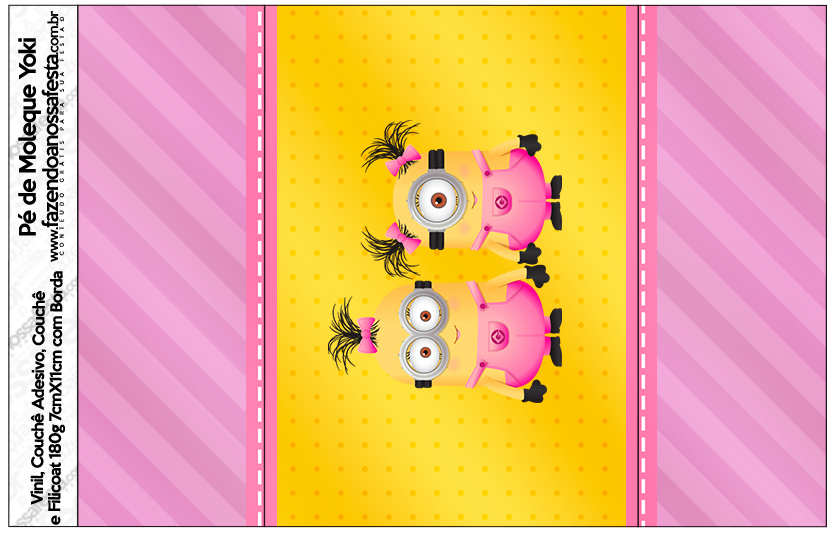 Minion Girls: Free Printable Candy Bar Labels. - Oh My Fiesta! in english