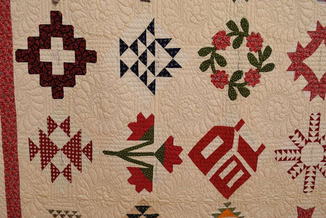 Quilts-Vintage and Antique: Antique Sampler Quilt
