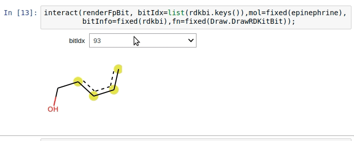 RDKit: Using the new fingerprint bit rendering code