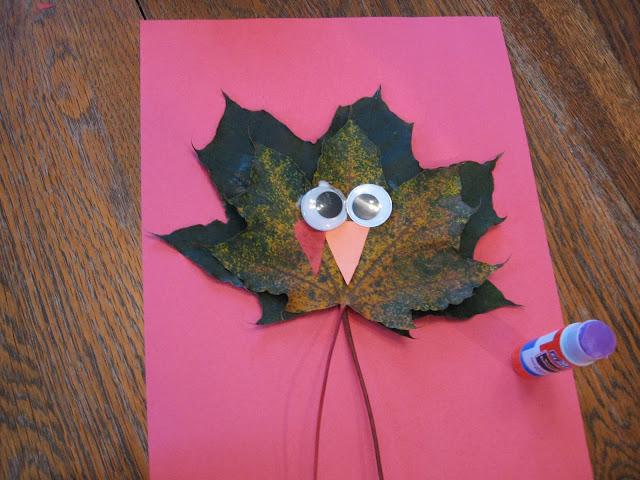 easy and simple leaf craft for kids ~ art craft projects