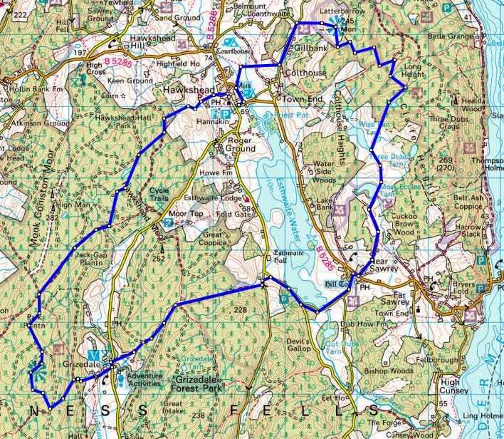 H T Fell Walking Club: A Walk from Hawkshead 2014