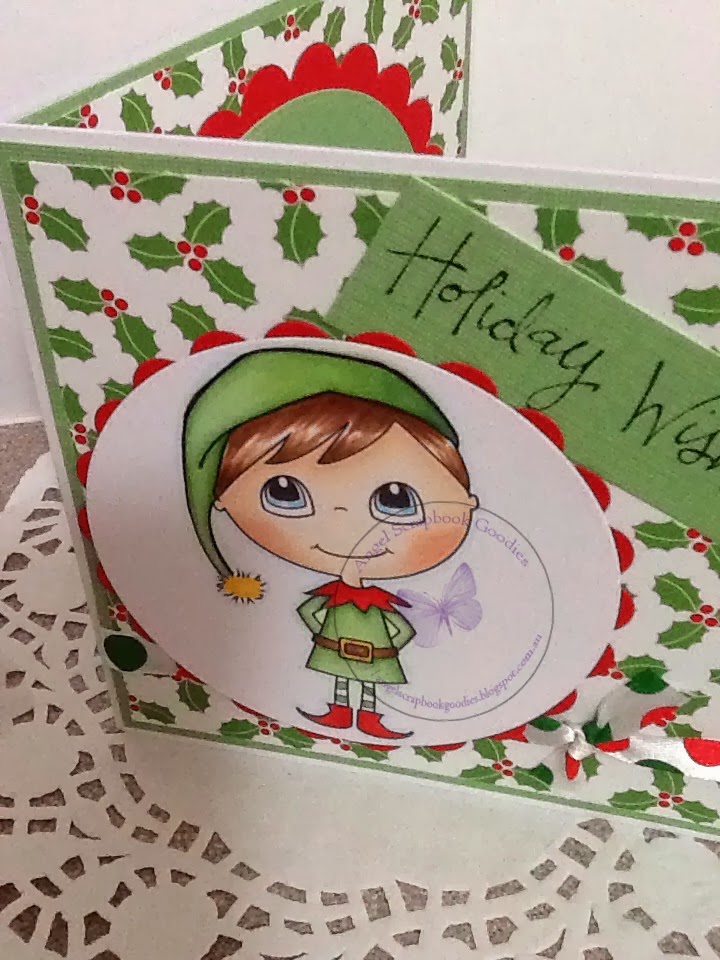 Angel Handmade Papercraft: Elf Holiday Wishes