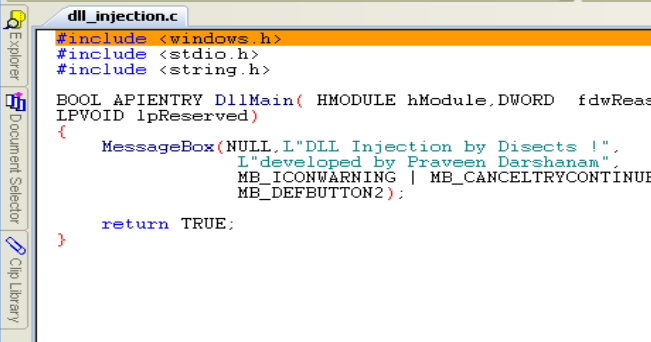 Security Unplugged !!!: DLL Injection: Executing and Testing DLL's