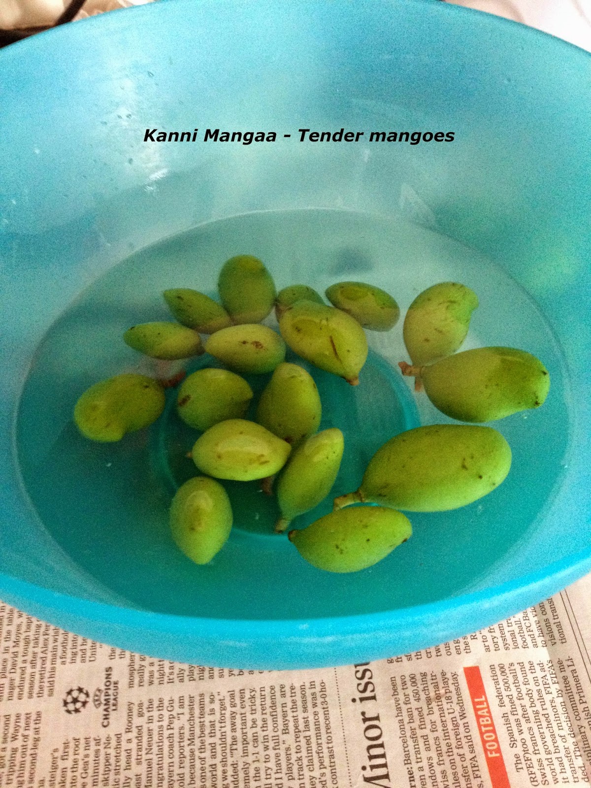 Kanni Manga or Vadu Manga - Tender Mango Pickle