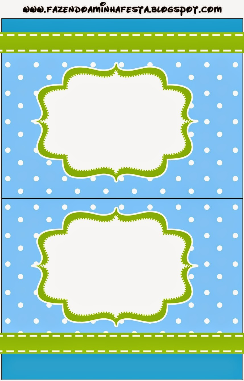 Azul y Verde Limón: Etiquetas para Candy Bar para Imprimir Gratis ...