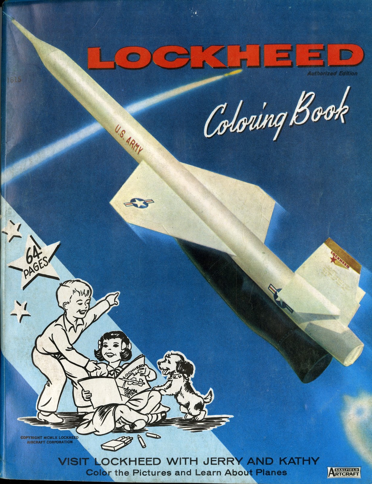 Dreams of Space - Books and Ephemera: Lockheed Coloring Book (1960)