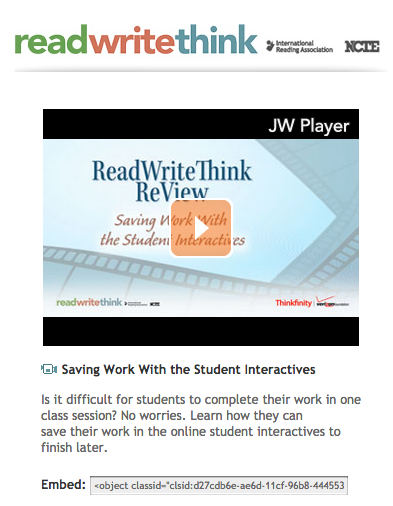 The Library Voice: WOW! Have You Seen Everything ReadWriteThink Has ...