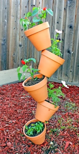 Vertical Flower Pots -The Perfect Solution For Small Gardens ~ GOODIY