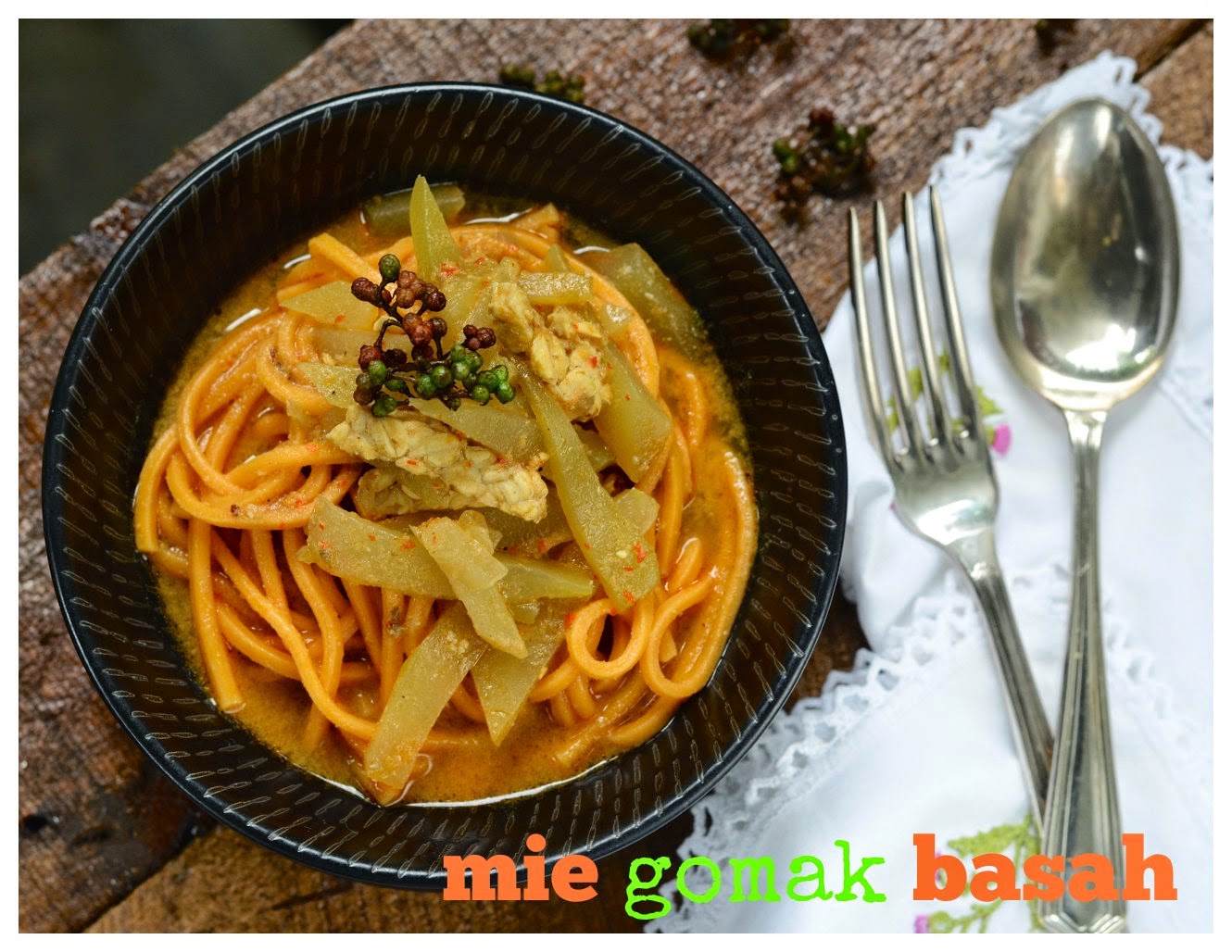 Indonesian Medan Food: Mie Gomak ( Batak Style Noodles )