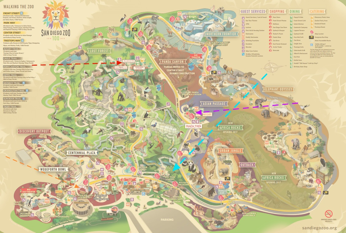San Diego Zoo Map