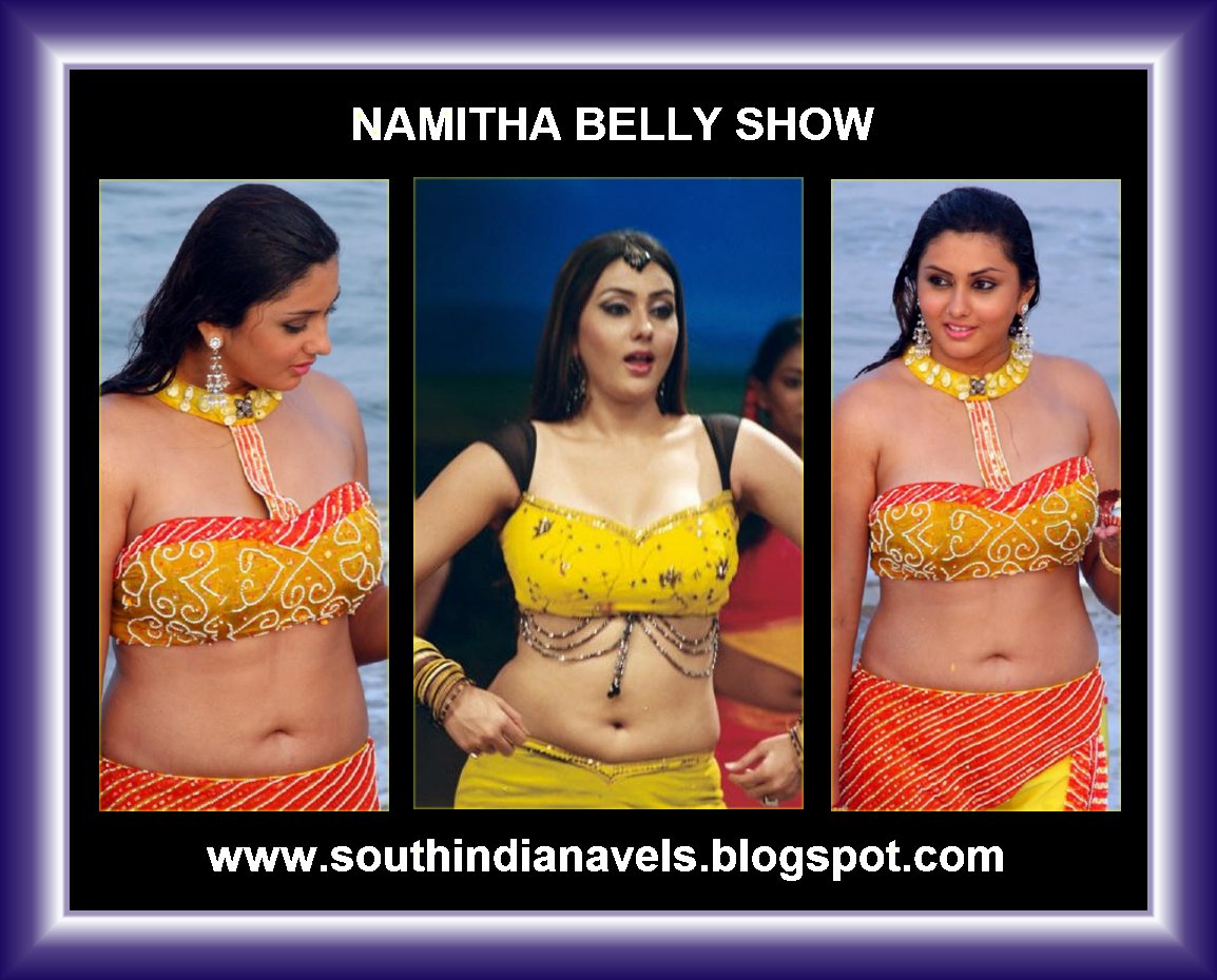 Namitha Belly Show Collage 1 | South Indian Navels