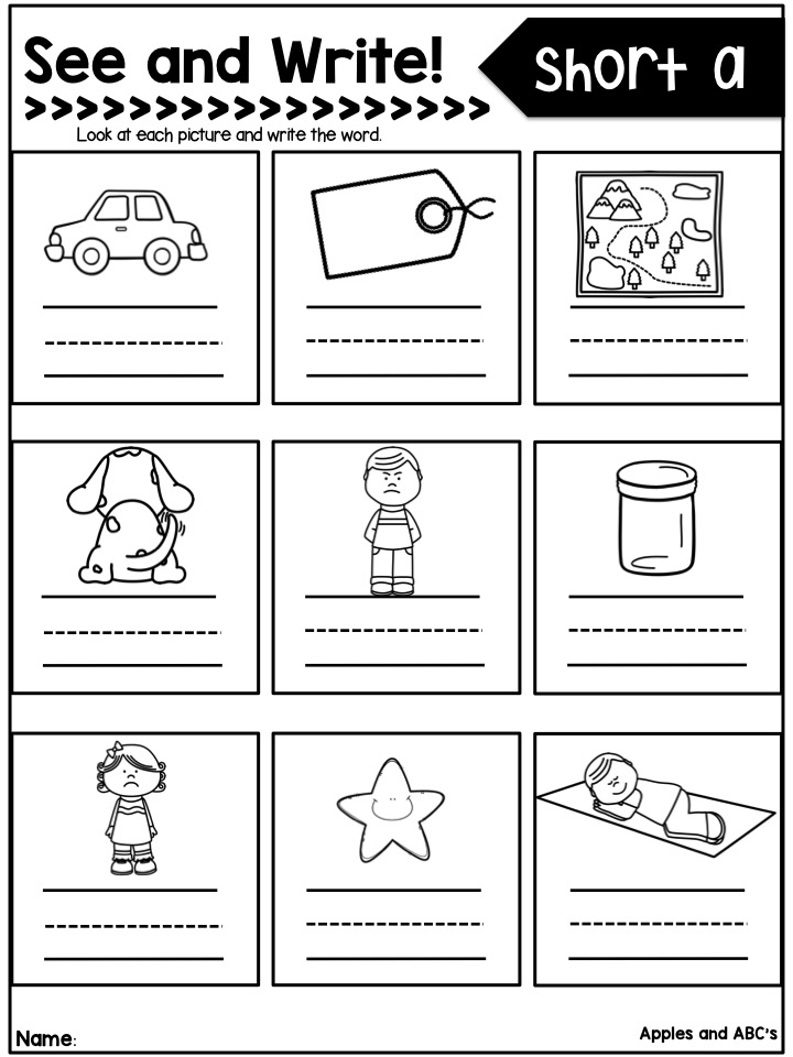 Short A Word Family - Apples & ABC's