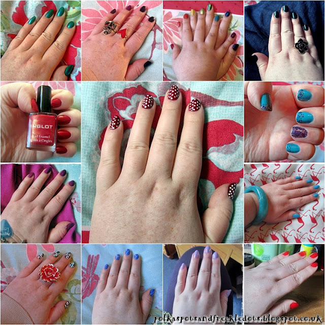A Look Back At My Nail Looks of 2012 | Polka Spots and Freckle Dots