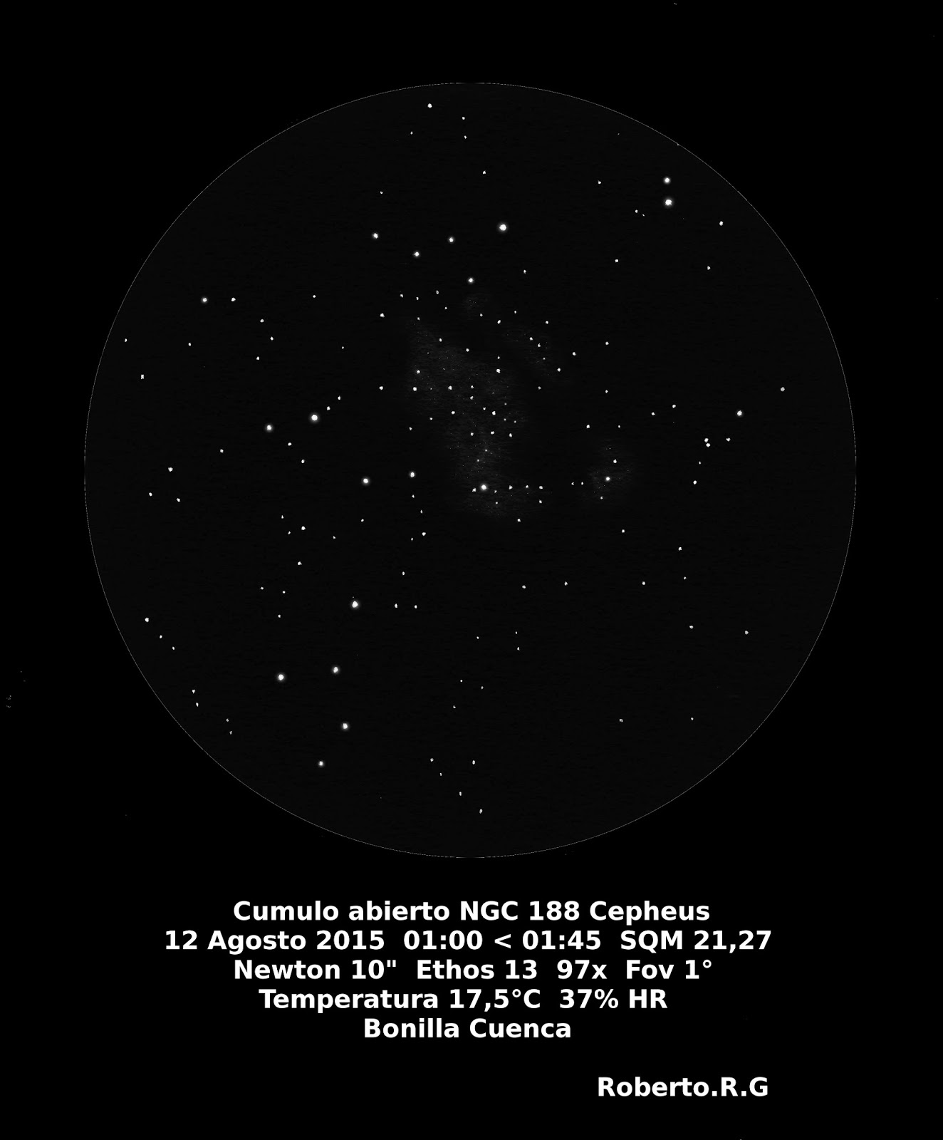 Observaciones astronómicas visuales: Observación Cumulo abierto NGC 188 ...