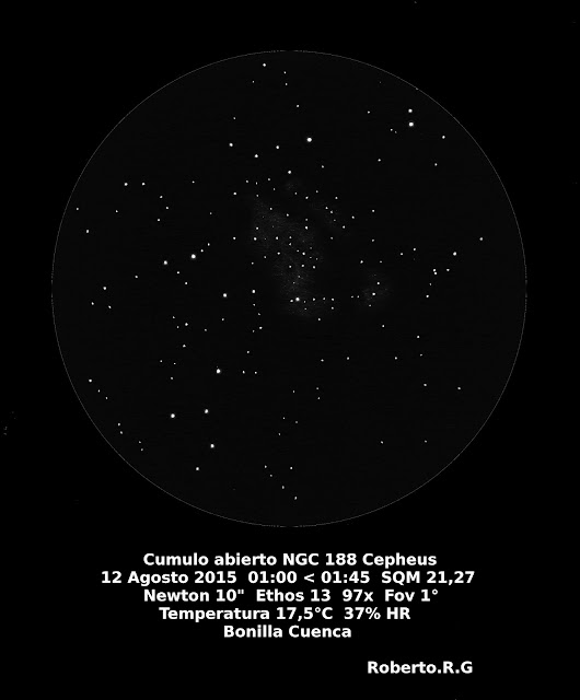 Observaciones astronómicas visuales: Observación Cumulo abierto NGC 188 ...