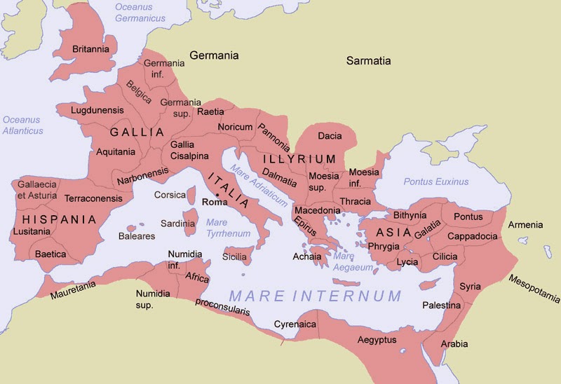Aprendiendo de la historia: Mapa del imperio romano