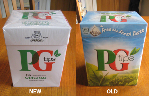 Great British Diet: NEW PACKAGING: PG Tips Original