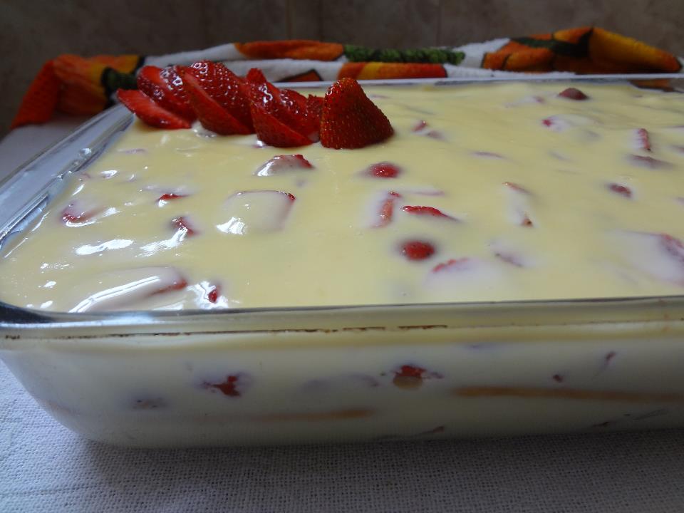 Receita de Pavê de Morango