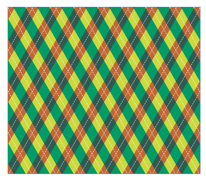 Document Geek: How to Make an Argyle Pattern in InDesign