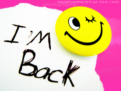 Pink Diaries: And I'm Back!!!