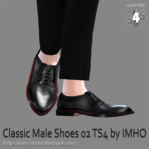 IMHO sims: Classic Male Shoes #02 TS4 by IMHO