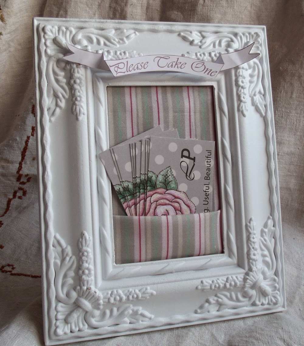 Liliflora Pretty: Make your own Spools and Framed Business Card Holder