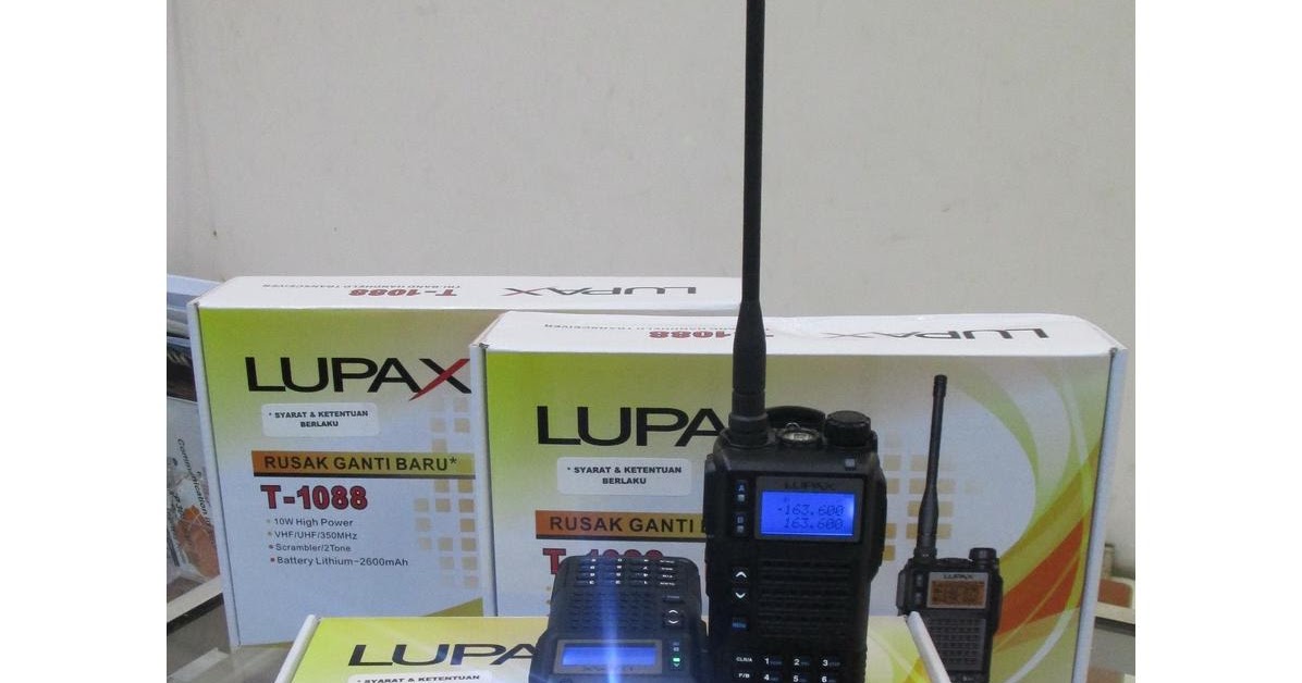 Jual handy talky (HT) Dualband murah: Jual ht Lupax T-1088 triband