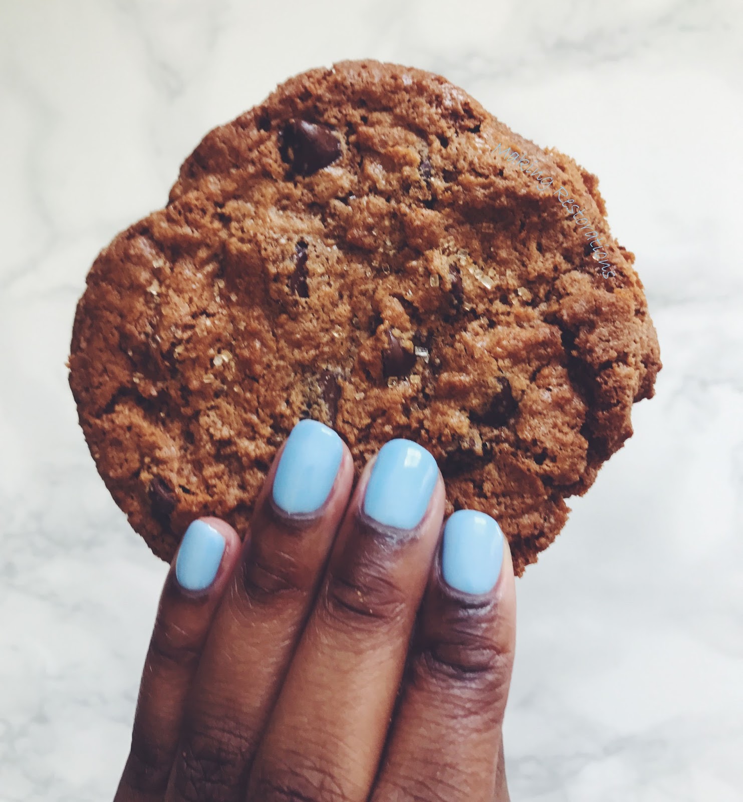 Making Restorations: clean chocolate chip cookies