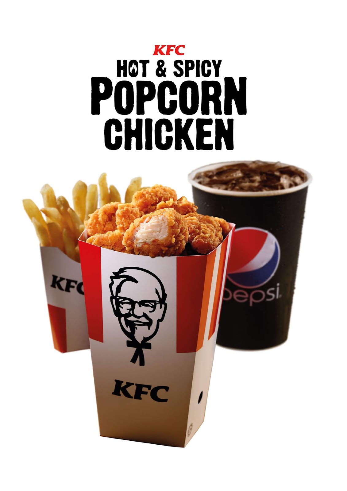 KFC Popcorn Chicken - kembali dengan perisa Hot & Spicy ~ Dari Jari ...