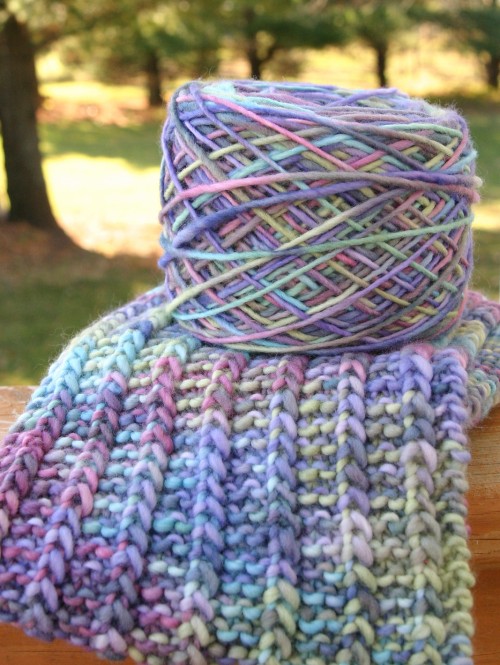 Beautiful Skills - Crochet Knitting Quilting : One Row Handspun Scarf ...