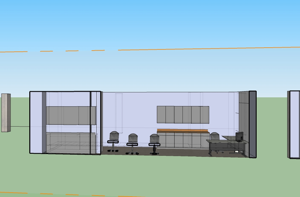 Design by Monica: SketchUp Rendering: Computer Lab